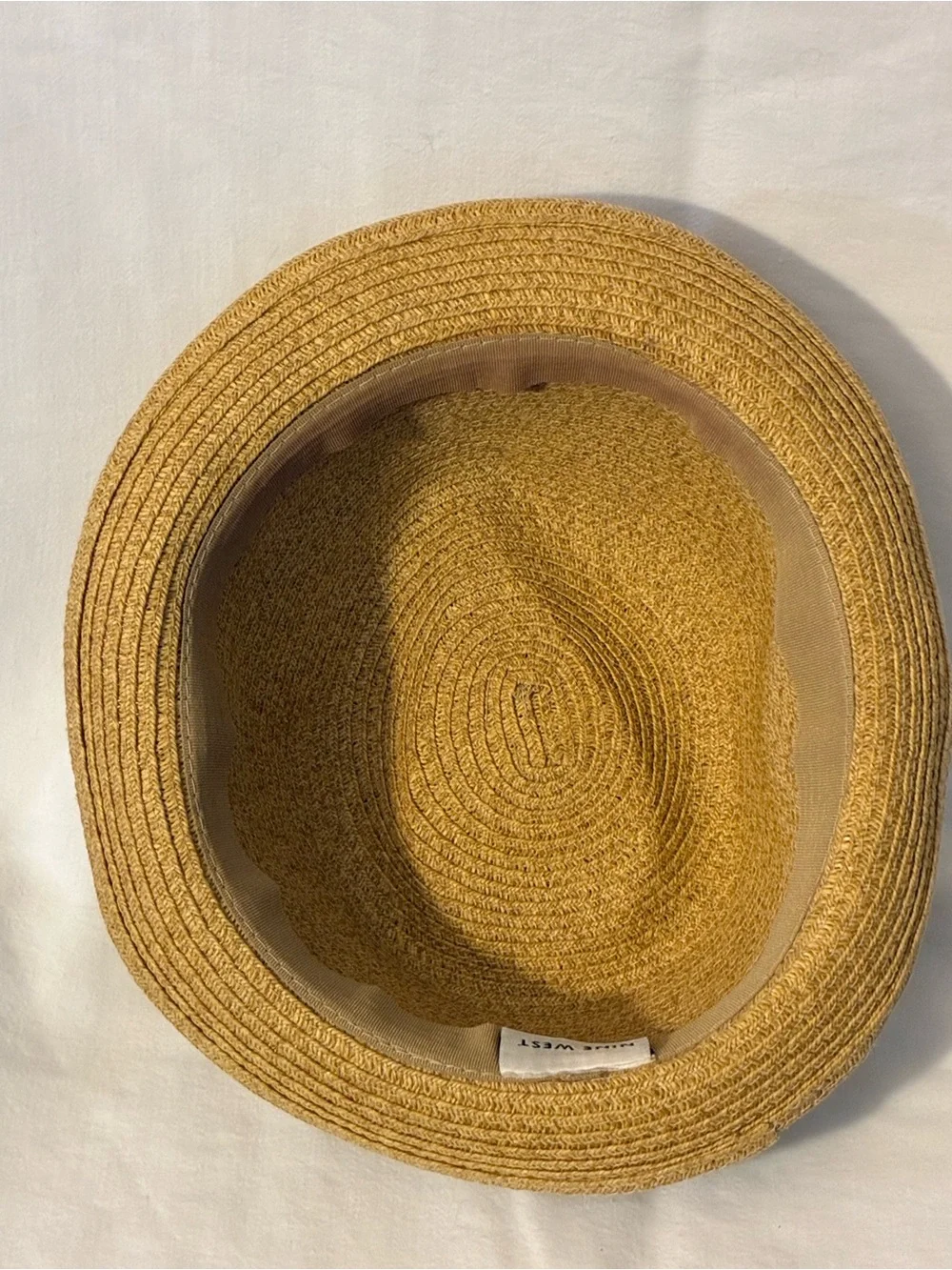 Accessories | Straw Fedora Hat With Black Band And Feather Accent ...